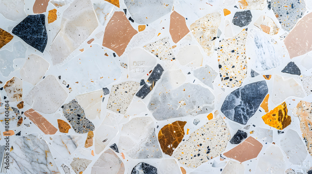 Terrazzo flooring marble stone wall texture,white terrazzo seamless ...