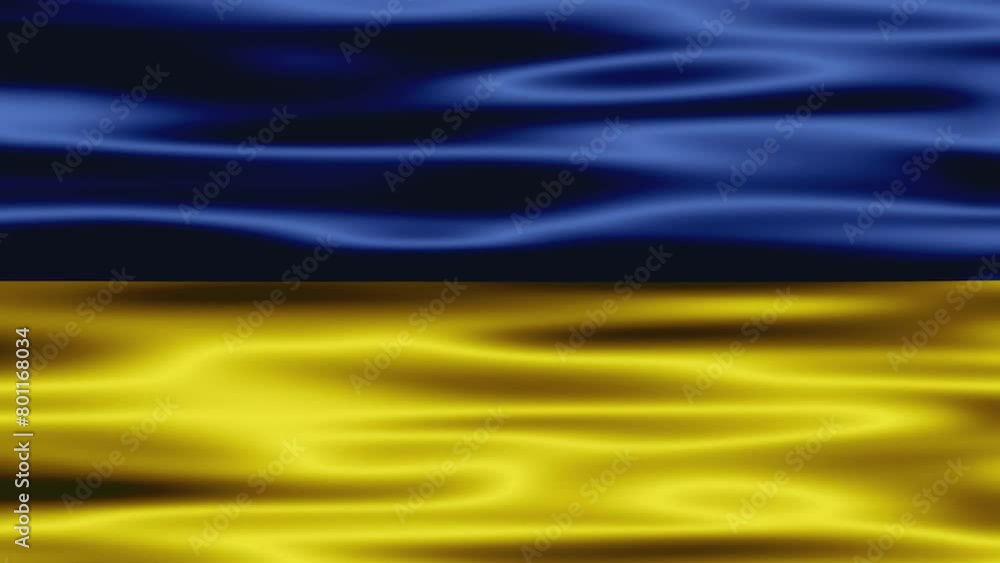 Ukraine national flag. A beautiful view of Ukraine flag video. 3d flag ...