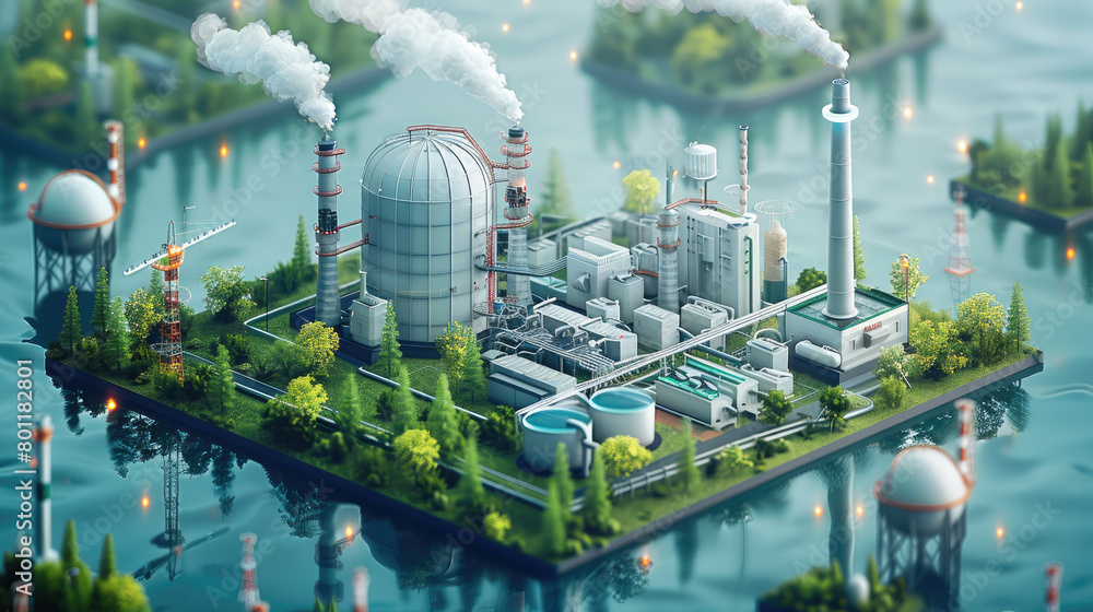 Convey the concept of a hydrogen ecosystem, emphasizing the ...