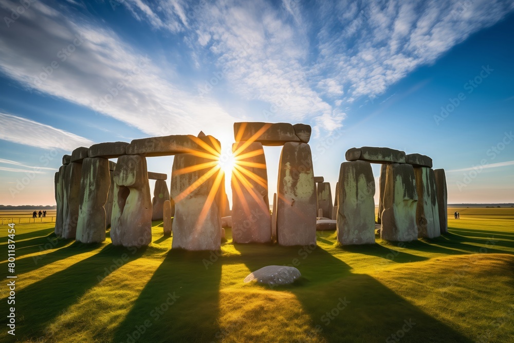 Radiant sunrise illuminates Stonehenge during the Summer Solstice ...