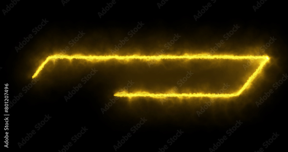 Cool yellow-colored lower third. Yellow-colored designed lower third ...