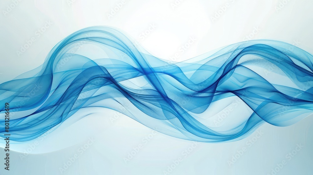 Abstract blue wave lines background, Business design for posters ...