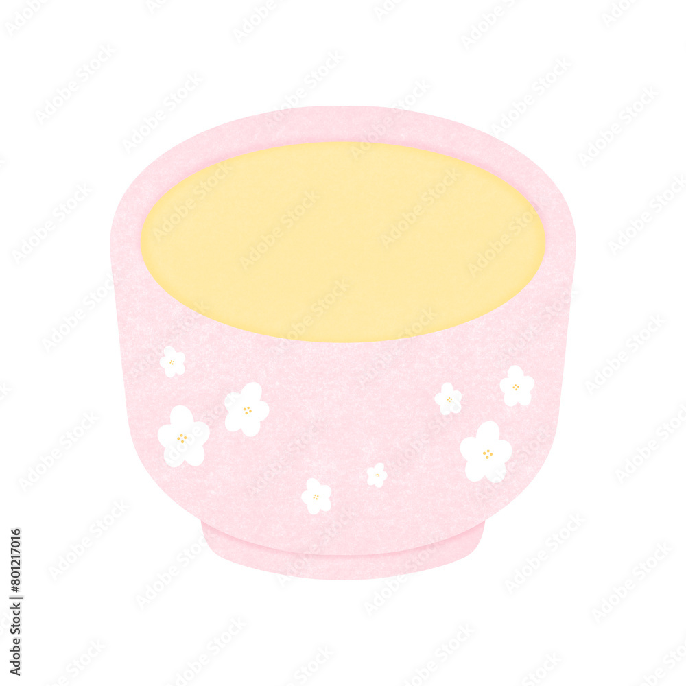 Steamed Eggs Cartoon illustration Chawanmushi Cartoon illustration Egg ...