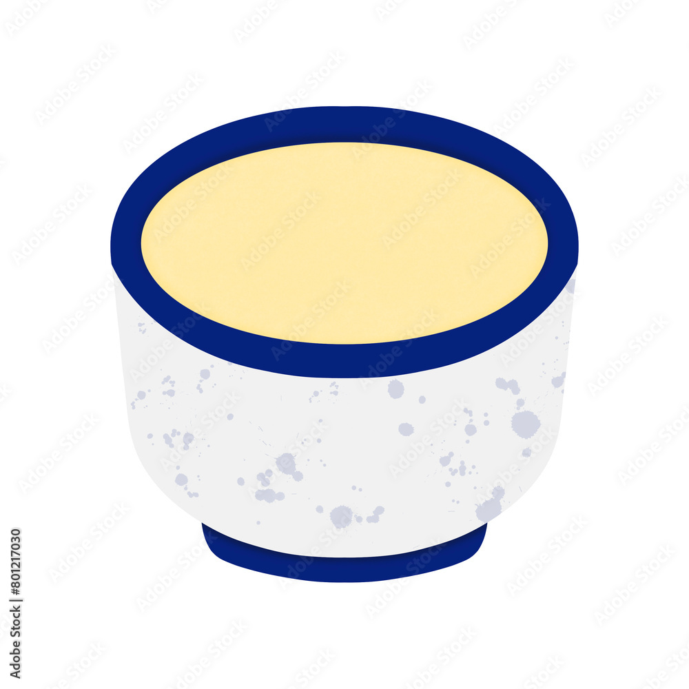 Steamed Eggs Cartoon illustration Chawanmushi Cartoon illustration Egg ...
