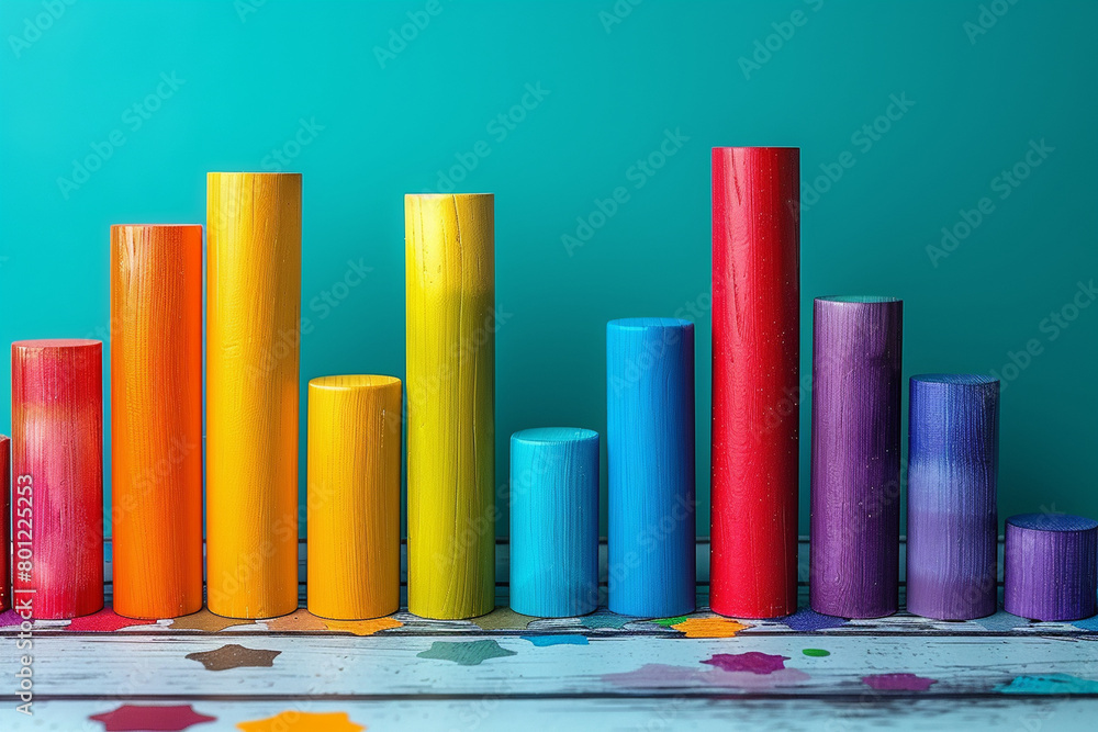 A bar chart comparing sales performance across different customer ...