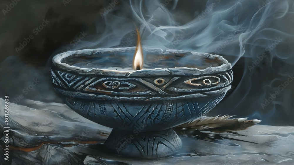 Exploring spiritual practices of native cultures . Concept Native ...