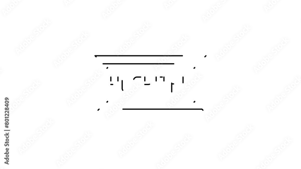 hospital board icon animation on white background. hospital board, icon ...