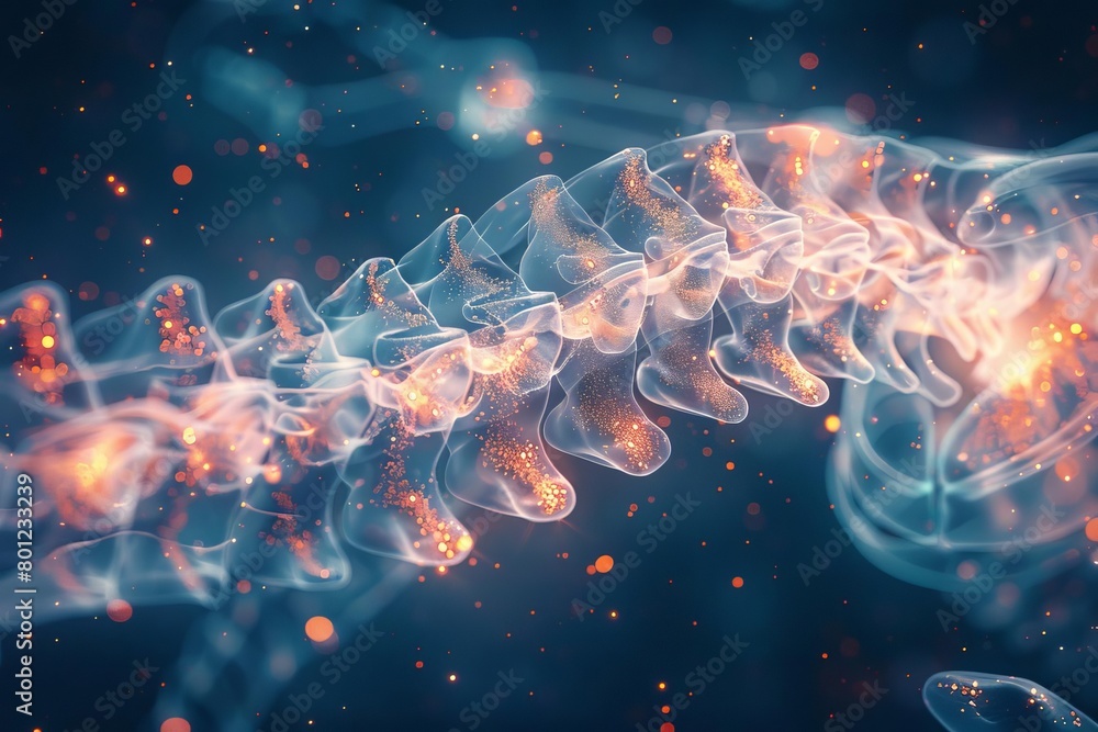 An MRI scan of the spine shows a herniated disc. The herniated disc is ...