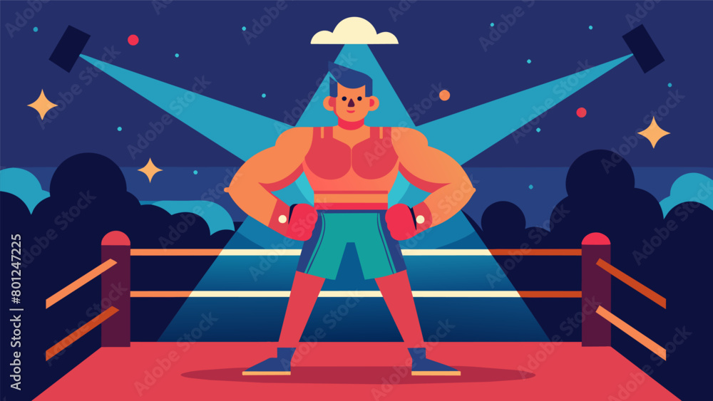 A fighter reciting positive affirmations to themselves before stepping ...