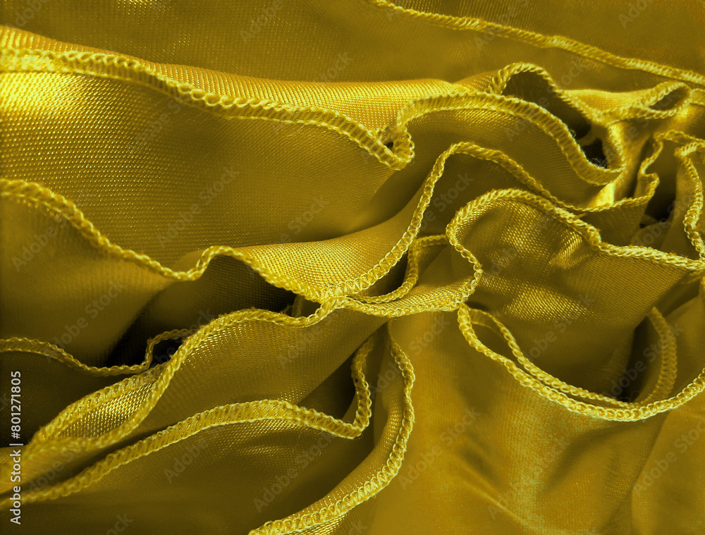 edge of the fabric with wavy stitching or overlock. a collection of ...