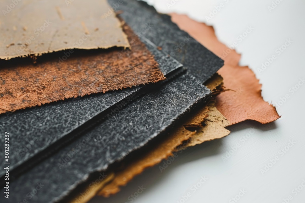 An intricate portrayal of sandpaper variations representing the ...