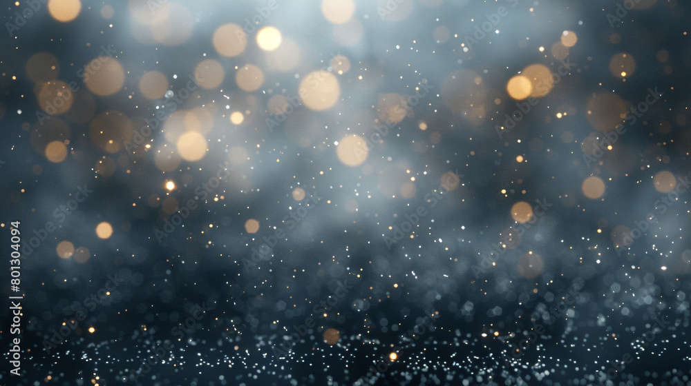 Soft Stone Gray Optical Bokeh Lights and Sparkle Dust on Abstract Background, High Resolution ...
