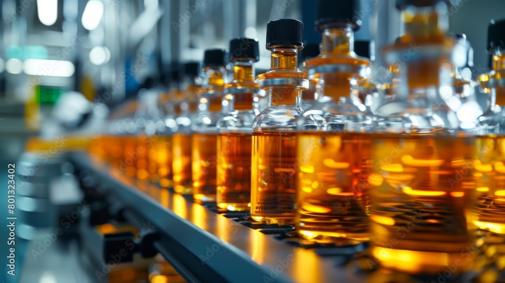 Chemical Synthesis: A real photo shot capturing the chemical synthesis ...