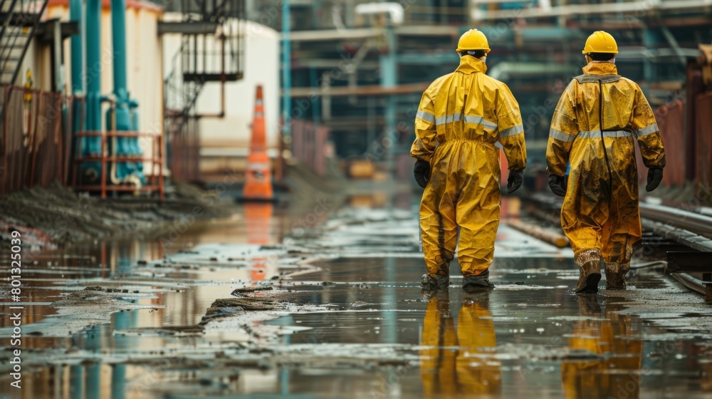 Containment Measures: A real photo shot depicting the implementation of ...