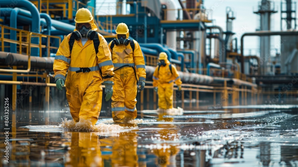 Containment Measures: A real photo shot depicting the implementation of ...