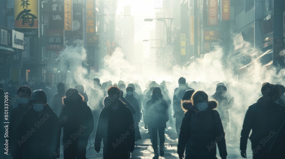 Public Awareness: A real photo showing public awareness campaigns and ...