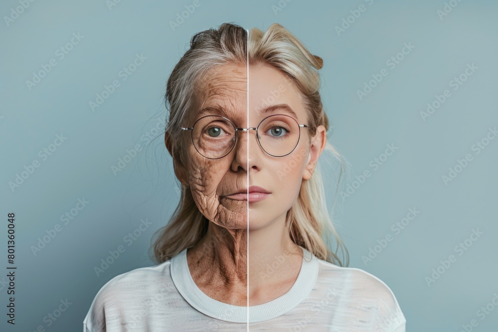 Physical timeline of aging: age visual comparisons using hair dye ...