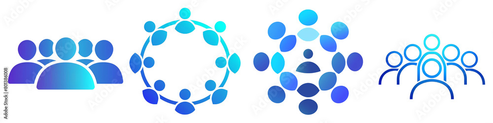 Join Group clipart collection, symbol, logos, icons isolated on ...