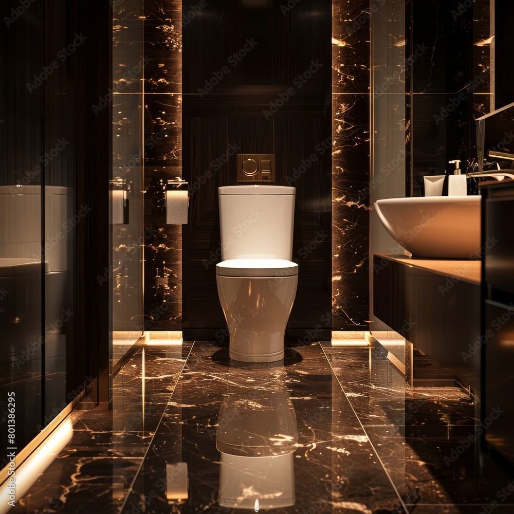 contemporary bathroom interior design concept beautiful home restroom ...