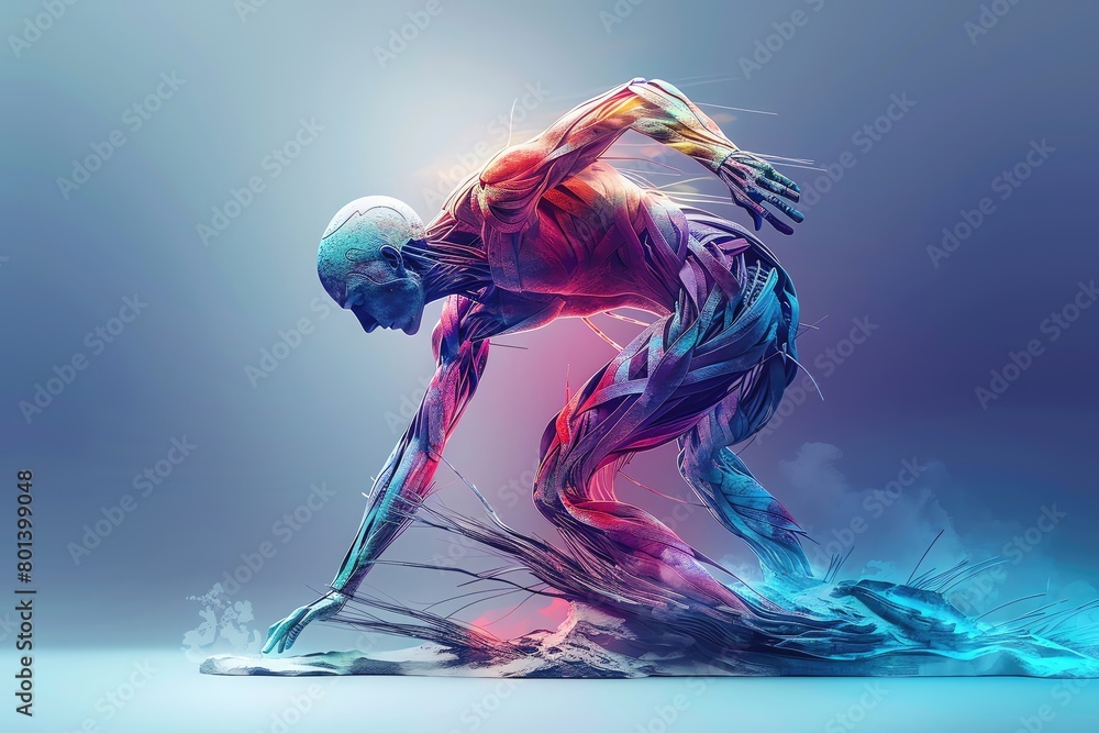 Craft a clay sculpture that merges dystopian elements like mechanical ...