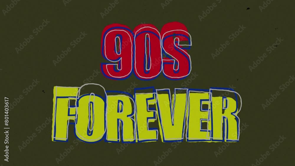 90s text animation retro vintage vhs old school disco party video ...