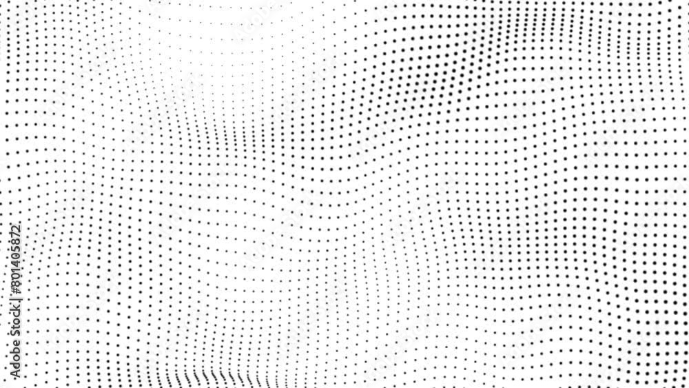 Abstract futuristic dot background. Abstract digital dots wave ...