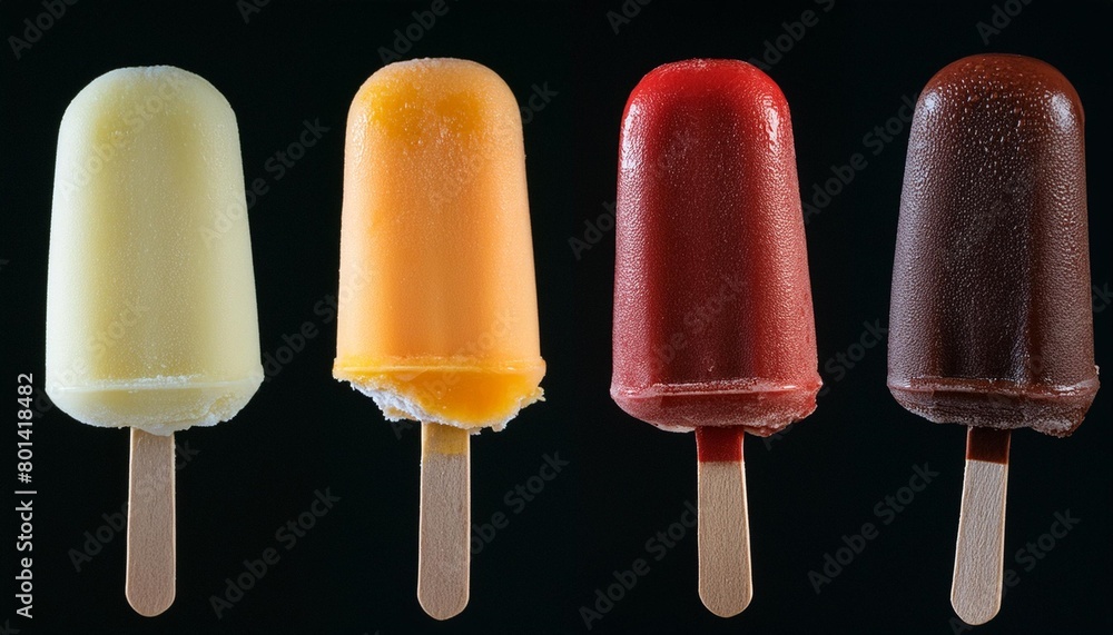 ice cream on a stick with a bite mark isolated png ice cream or fruit ...