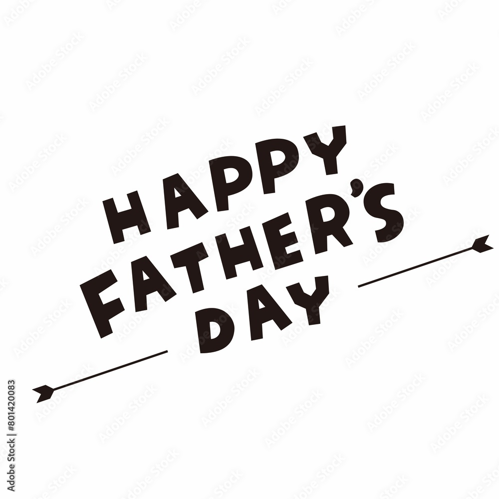 Happy Father Day lettering. Handmade calligraphy vector illustration ...