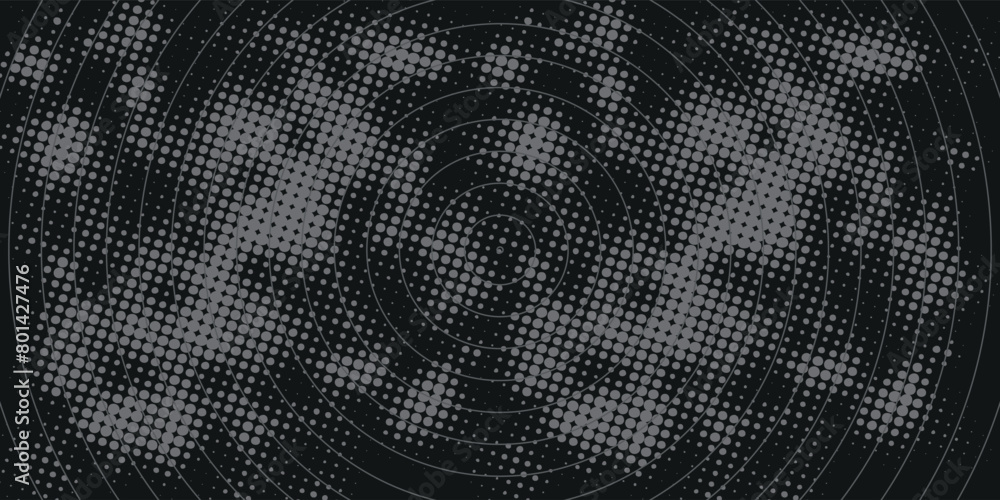 Halftone circle frame dotted background set. Round border Icon using ...