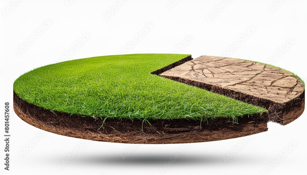 ภาพประกอบสต็อก grass green circle land ground floor garden or garden ...