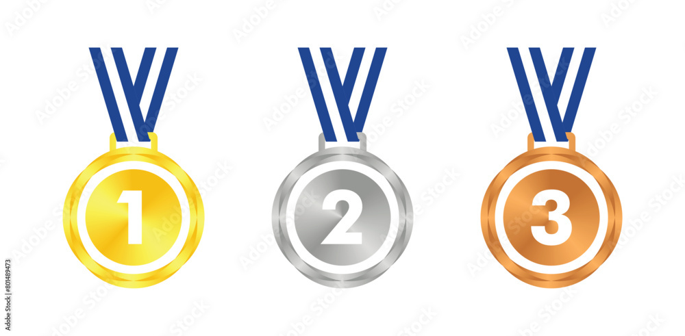 Winner Gold, Silver, Bronze. 1st 2nd 3rd medal first place second third ...