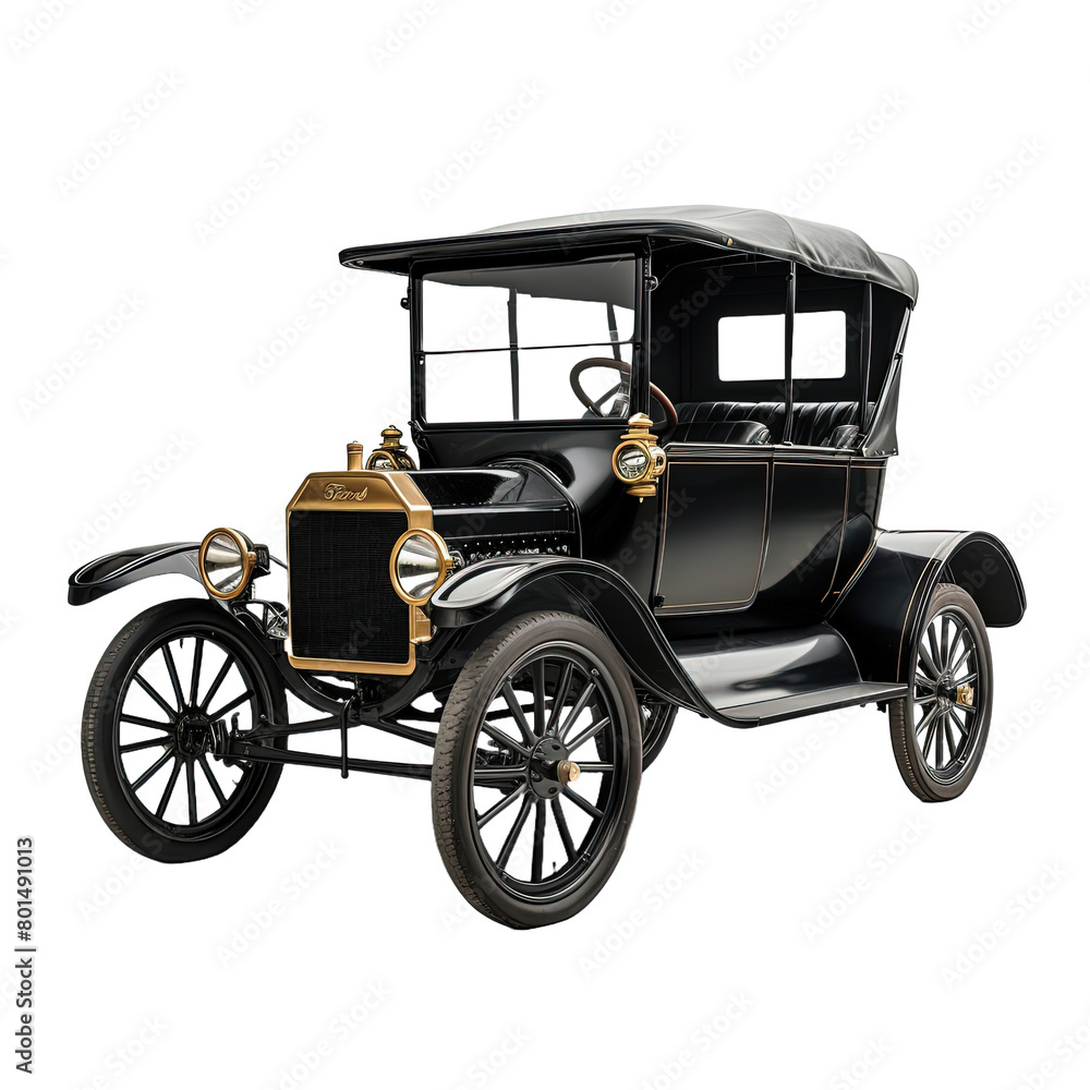 Ford Model T on white background,png Stock Photo | Adobe Stock