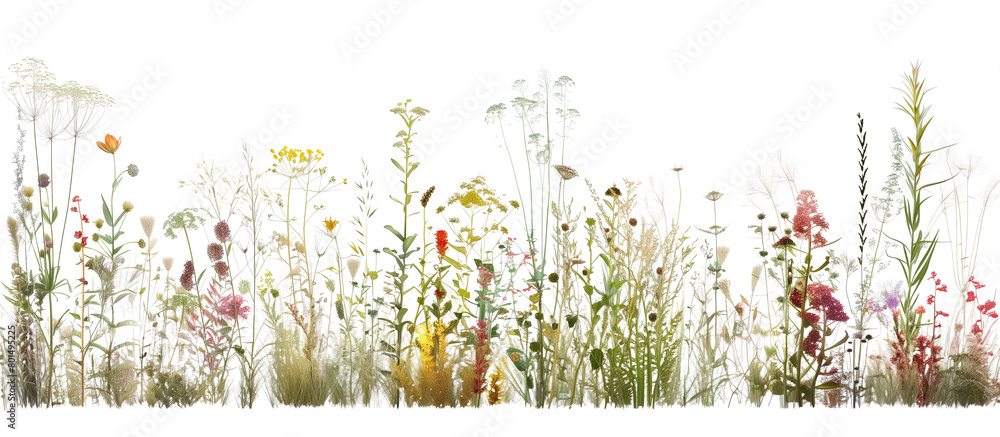 Botanical gradient display from aquatic plants to dry-loving grasses ...