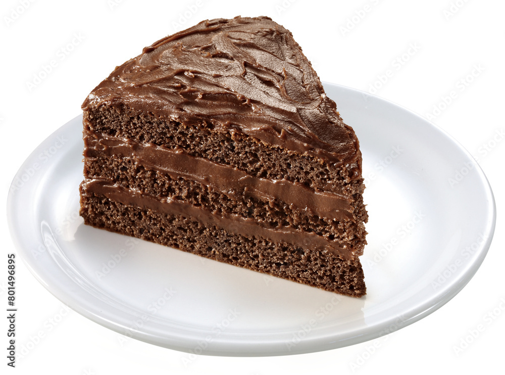 prato com bolo de chocolate isolado em fundo transparente - bolo de ...