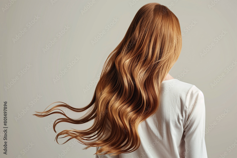 A professional photo of a Wella model showcasing her beautiful, flowing ...