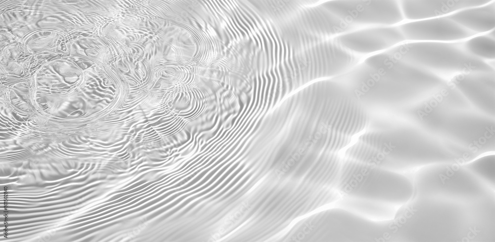 Light Reflections on Surface of Water. Water Ripples with Delicate ...