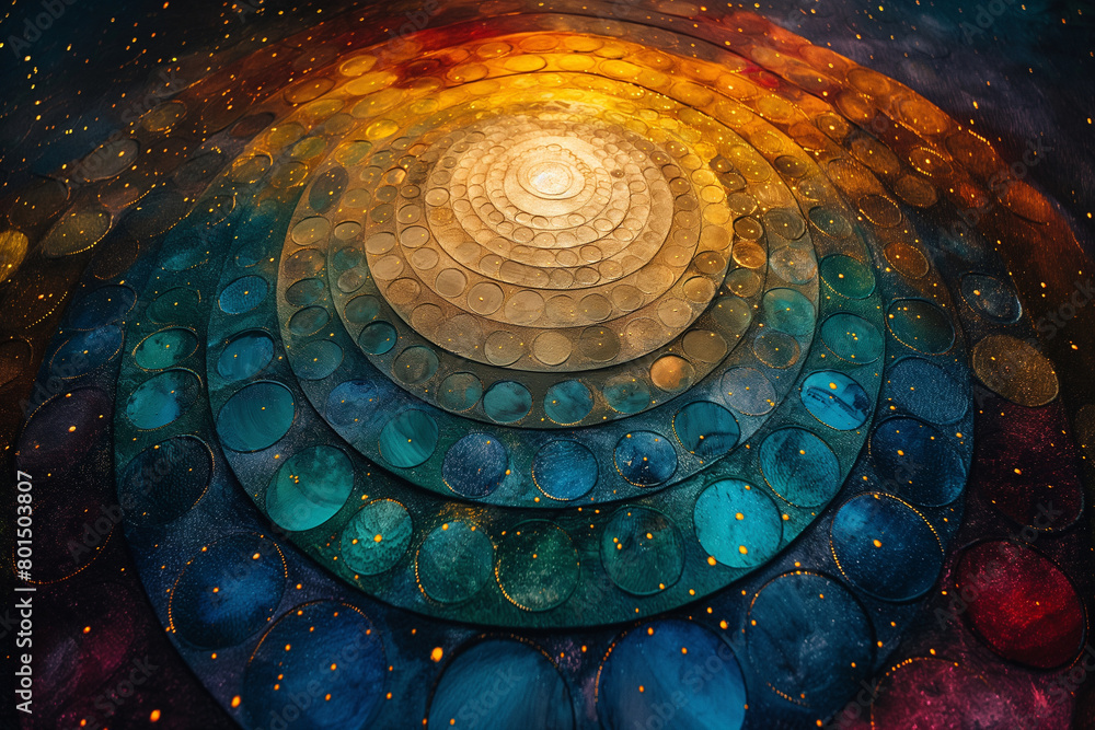 Celestial Alignment: A mesmerizing image of the night sky ablaze with ...