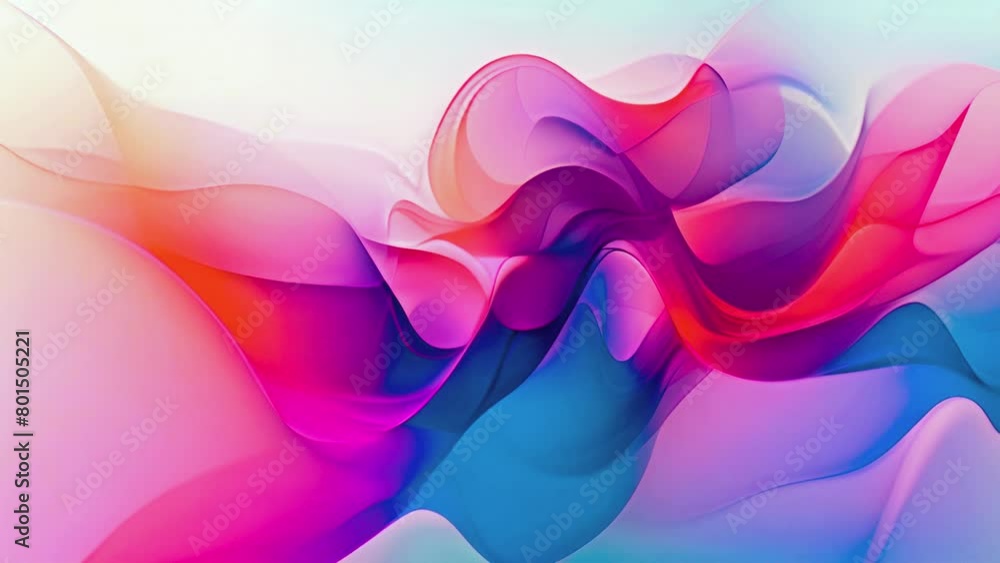 Neon rainbow blue,purple pink smoke lines moving. Abstract color smoke ...