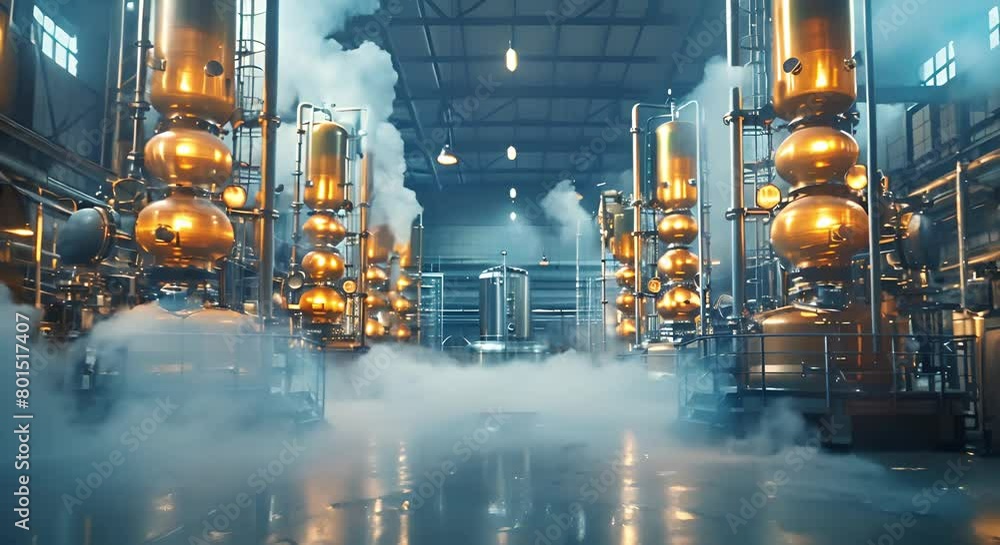 Steam-Rising Distillation Columns for Oil Extraction. Concept Chemical ...