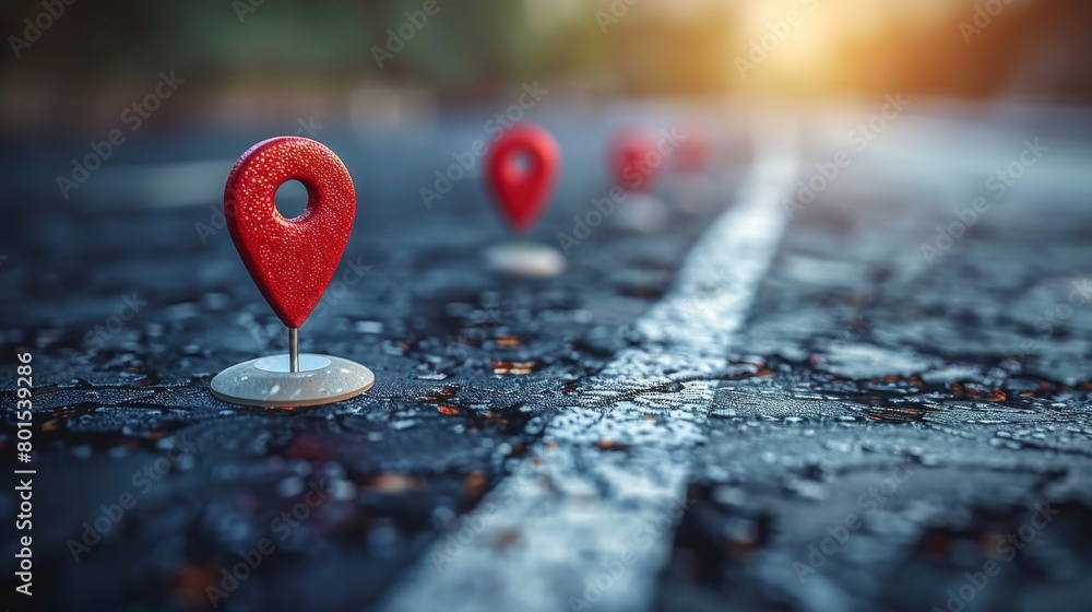 Infographic about highway routes. Street map, gps navigation, way path ...