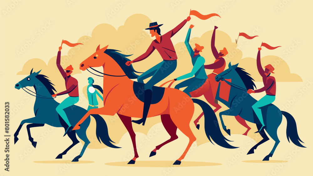 As the crowd cheers the riders perform intricate formations and ...