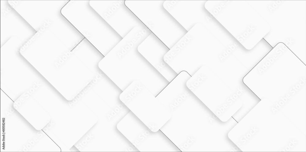 Abstract modern white geometric overlapping square pattern. abstract ...