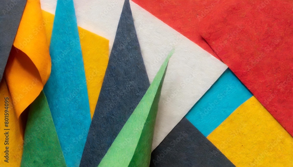 illustrative collage abstract neo primitive tradit flat design style ...