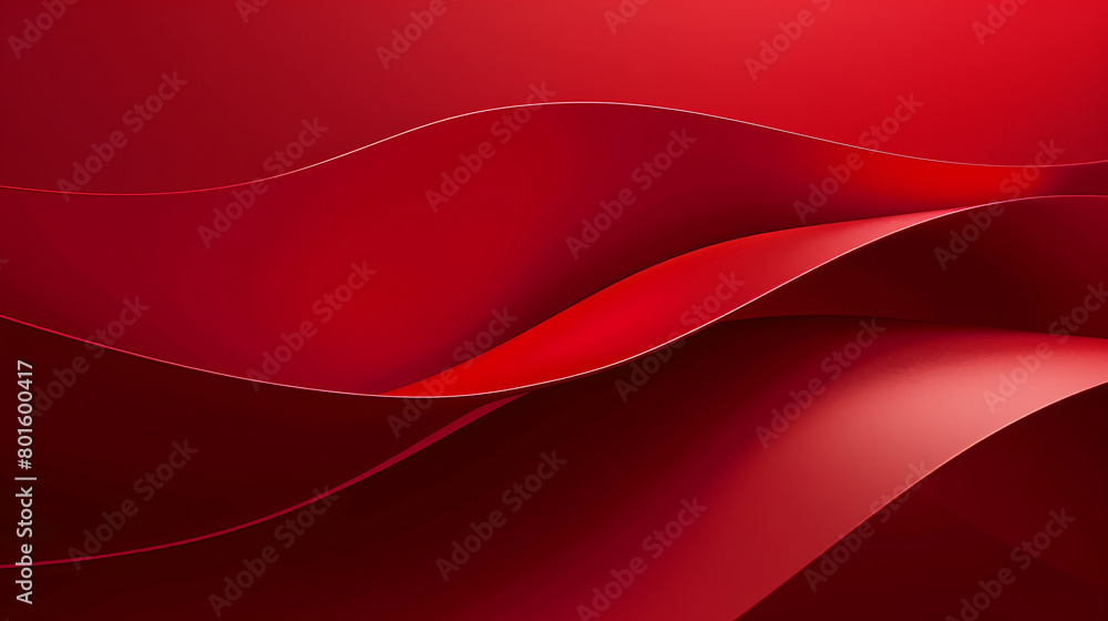 Red background with a red wave texture. An abstract background with a ...