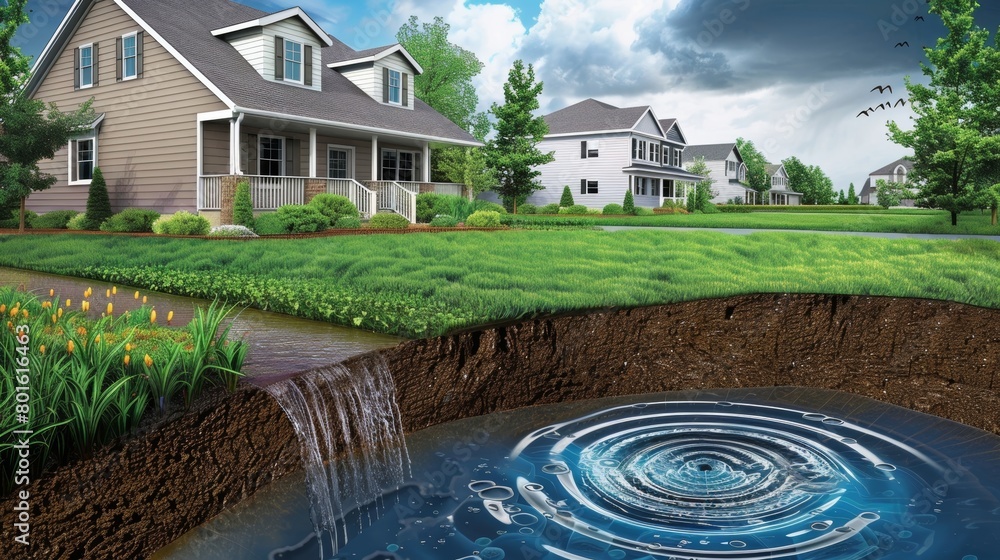 A before and after infographic demonstrating the benefits of rainwater ...