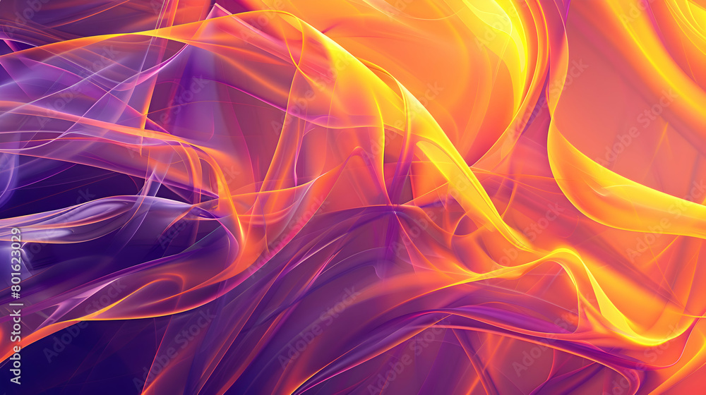 Dynamic abstract wallpaper featuring soft geometric shapes and flowing ...