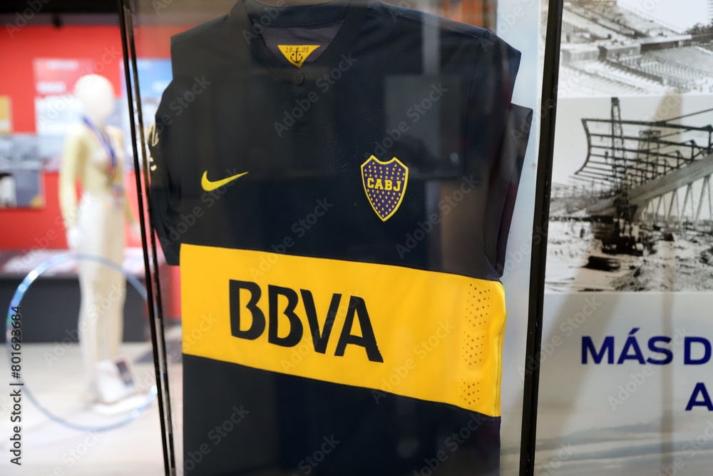 Boca Juniors soccer shirt. Blue and gold shirt. CABJ Shield - Club ...