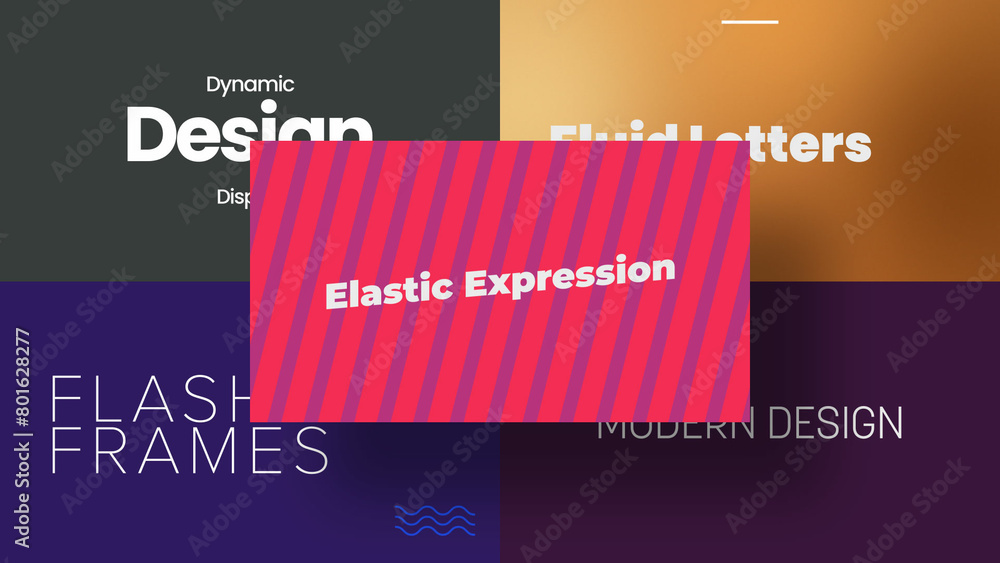 Solid Text Presentations | Animated Titles with Control Panels Stock ...