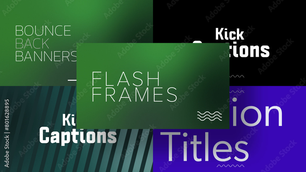 Muted Text Styles | Animated Titles with Control Panels Stock Template ...