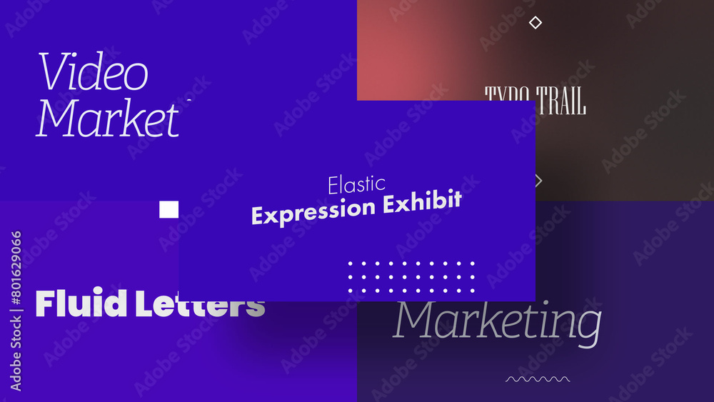 Modern Text Solutions | Animated Titles with Control Panels Stock ...